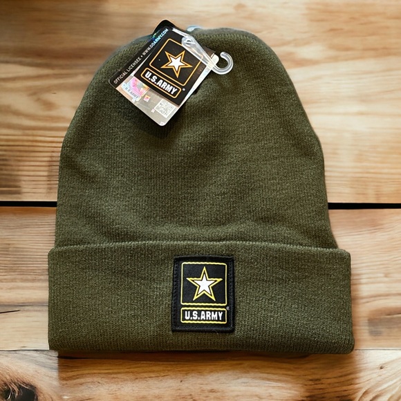 U.S. Army | Accessories | Us Army Olive Knit Beanie Hat Unisex New ...